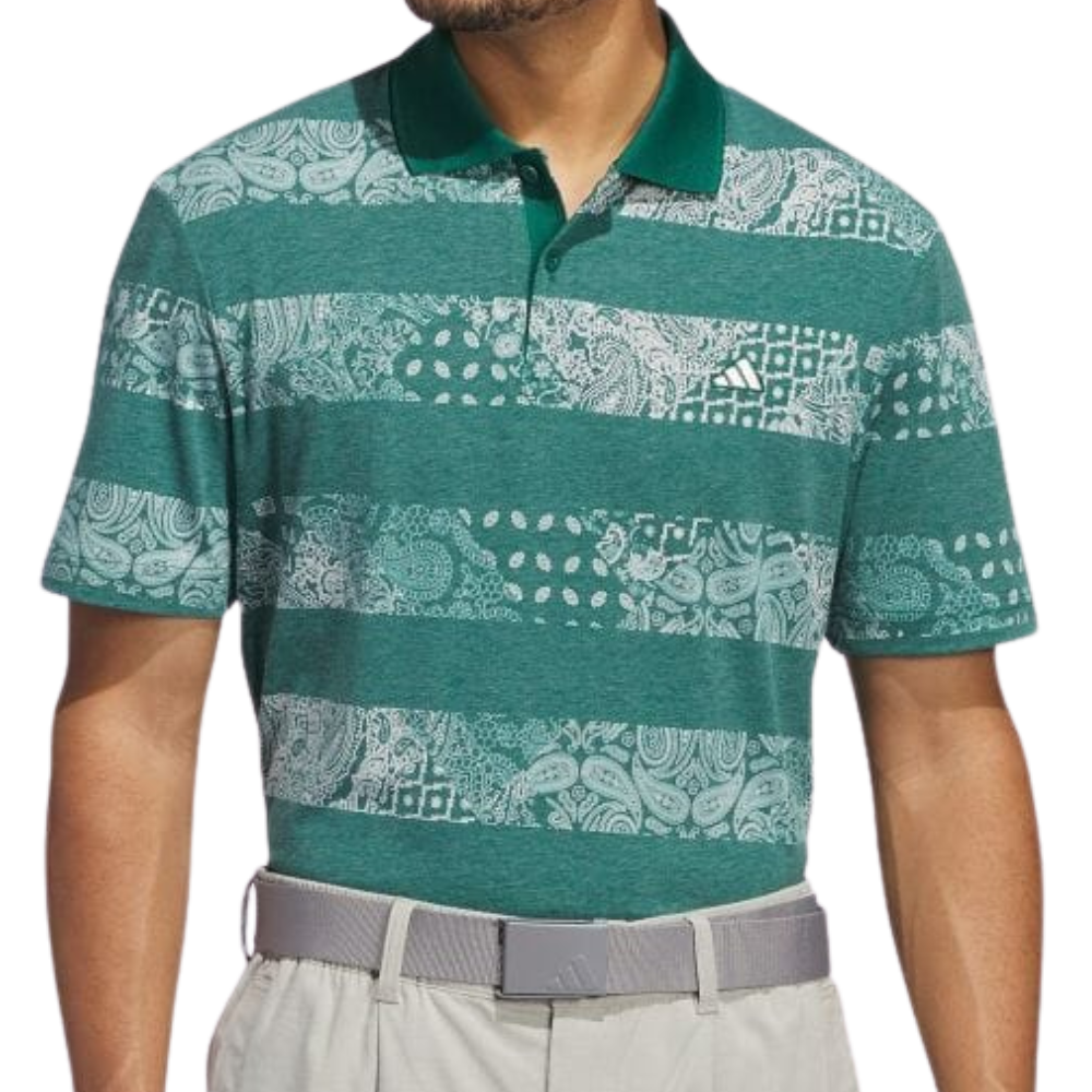 Adidas Go-To Print Men's Polo – 5 Under Golf Adidas Go-To Print Men's Polo – 5 Under Golf